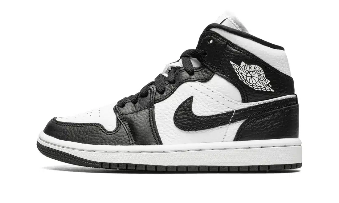 AIR JORDAN 1 MID SPLIT BLACK WHITE (W) | Tekkies Store